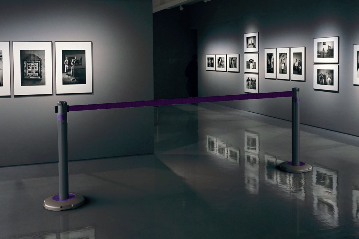 Dual Retractable ‘Skipper Q’ 3m Tape Queue Barrier System with Colour ...