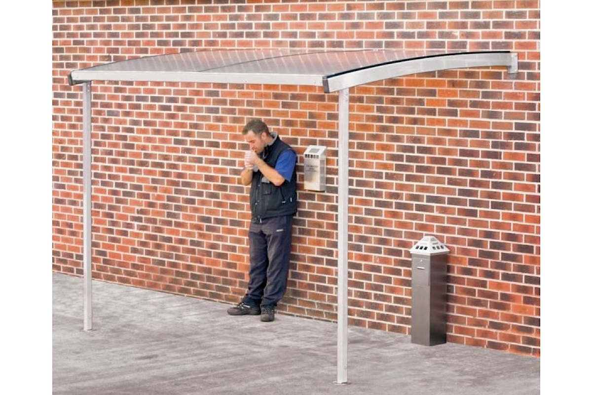 Wall Mounted Smoking Shelter | Barriers Direct