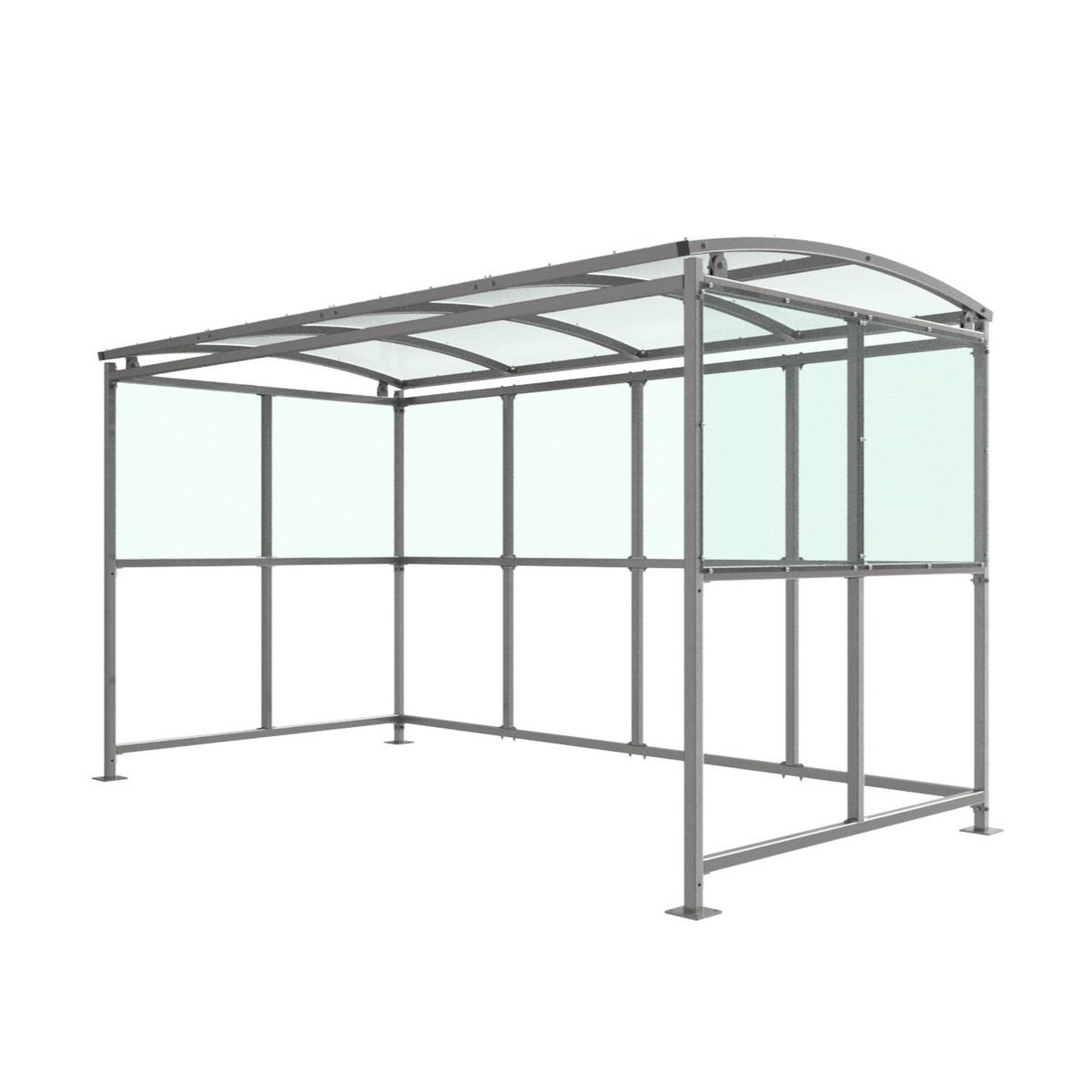 Brandon Smoking Shelter: Var. Sizes + Expandable Galv. Frame with PETG ...