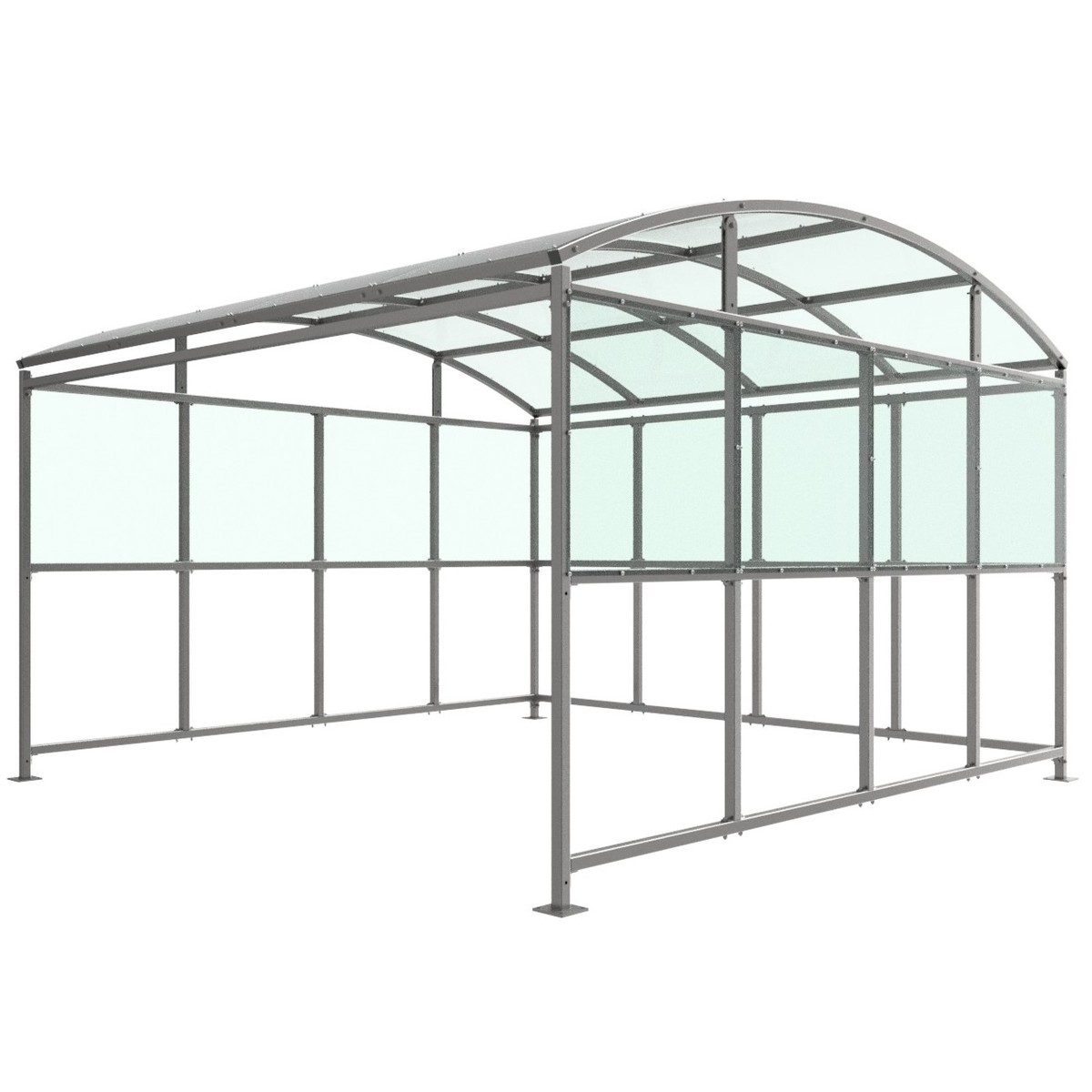 Ryton Smoking Shelter: Var. Sizes + Expandable Galv. Frame with PETG ...