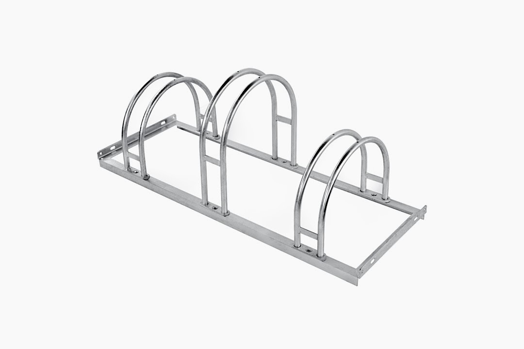 City Bicycle Rack for 2 or 3 Bikes: Low & High Wheel Versatility Robust ...