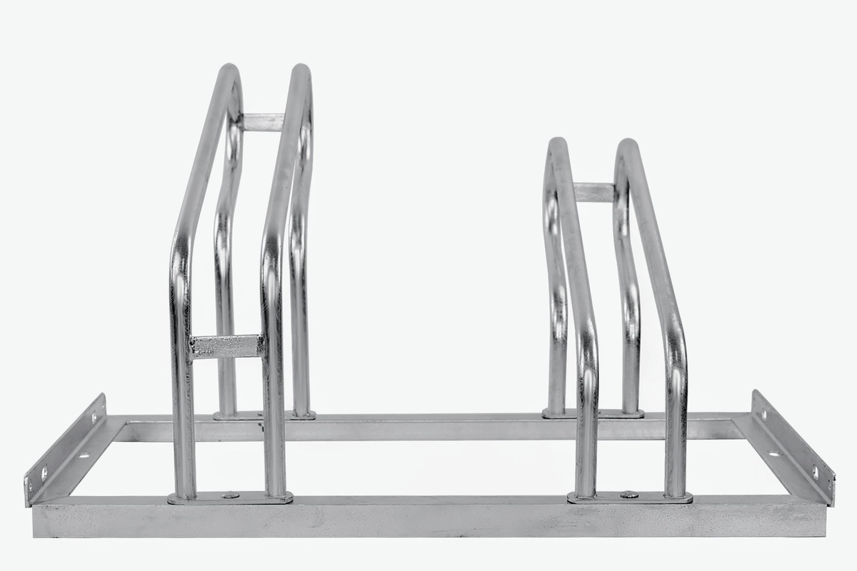Single-Sided Bicycle Rack: Space-Saving Parking (2-6 Bikes) Galvanised ...
