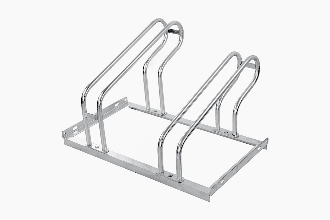 Single-Sided Bicycle Rack: Space-Saving Parking (2-6 Bikes) Galvanised ...