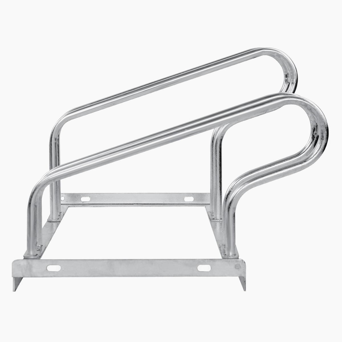 Single-Sided Bicycle Rack: Space-Saving Parking (2-6 Bikes) Galvanised ...