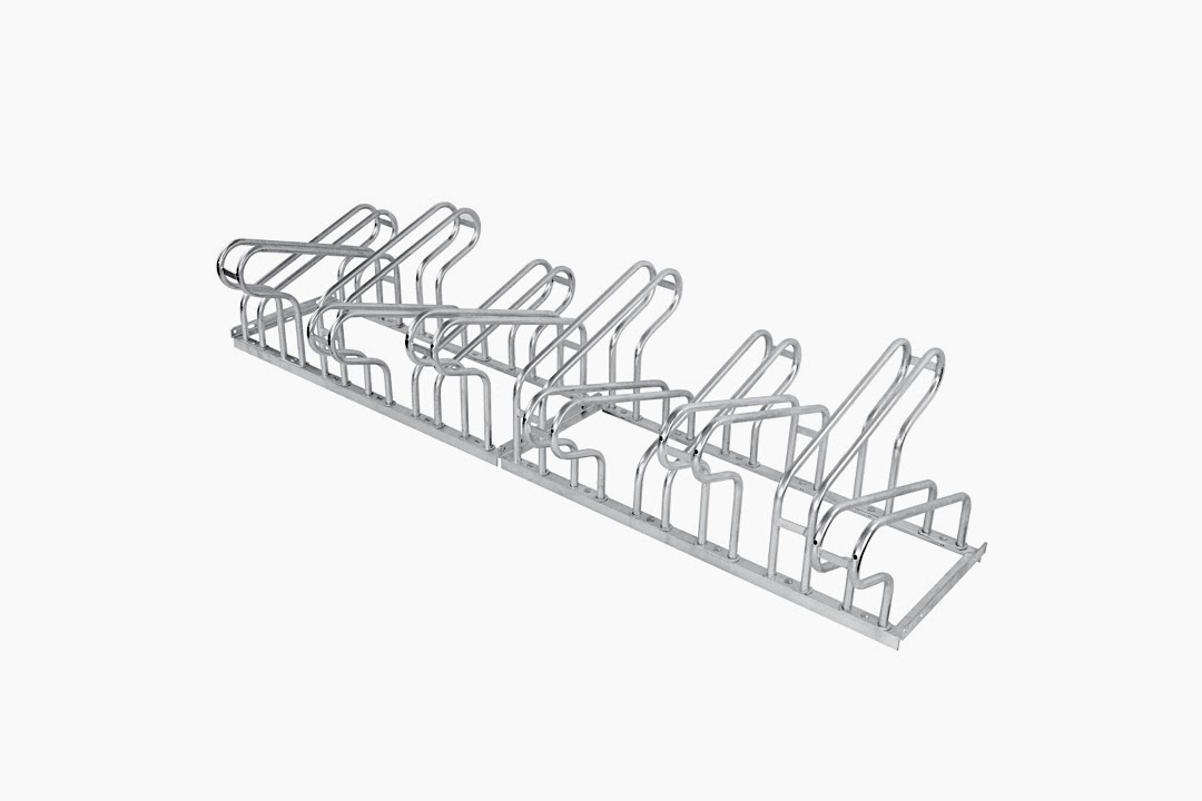 Dual-Sided City Bicycle Rack: Flexible Parking (6-12 Bikes) Galvanised ...