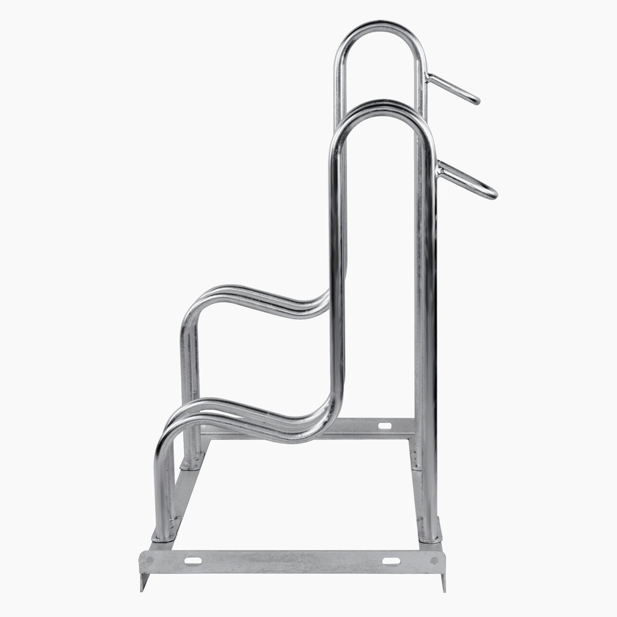 Tall Wheel Single-Side Bike Rack: Efficient Parking (2-6 Bicycles) Galv ...