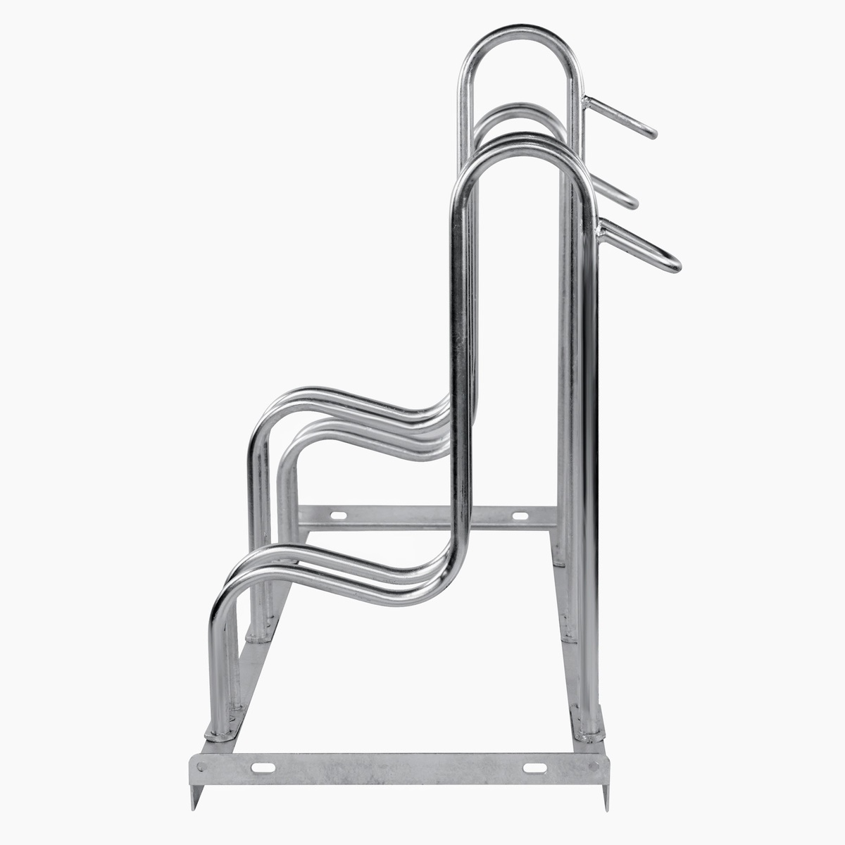 Tall Wheel Single-Side Bike Rack: Efficient Parking (2-6 Bicycles) Galv ...