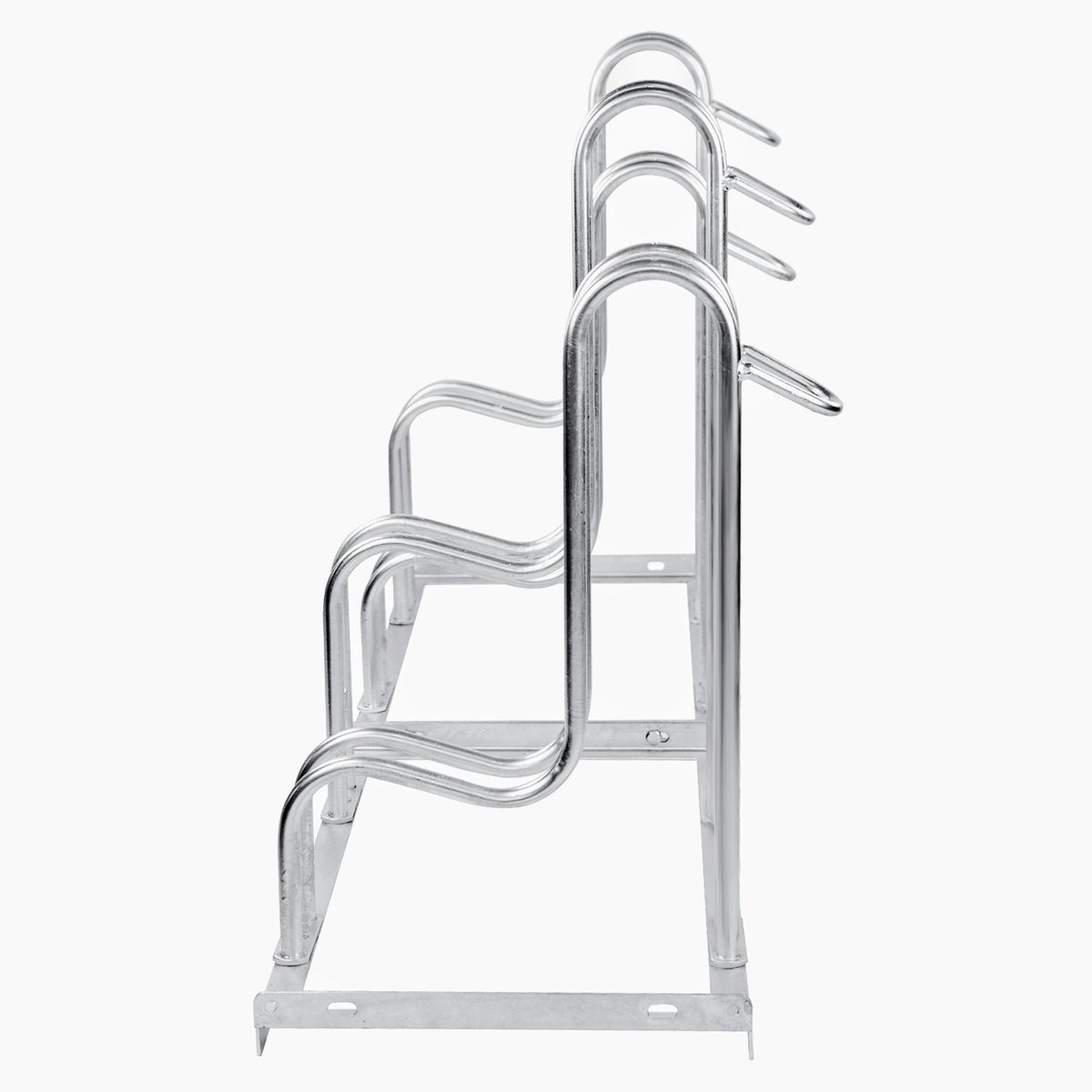 Tall Wheel Single-Side Bike Rack: Efficient Parking (2-6 Bicycles) Galv ...