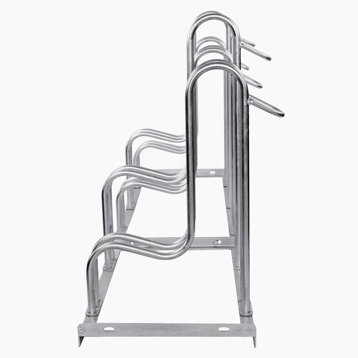 Tall Wheel Single-Side Bike Rack: Efficient Parking (2-6 Bicycles) Galv ...