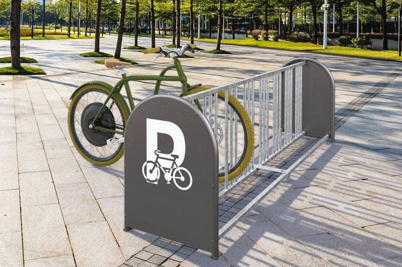 16 Space Bike Rack: DBL SIDED Secure Bike Parking Universally Durable ...