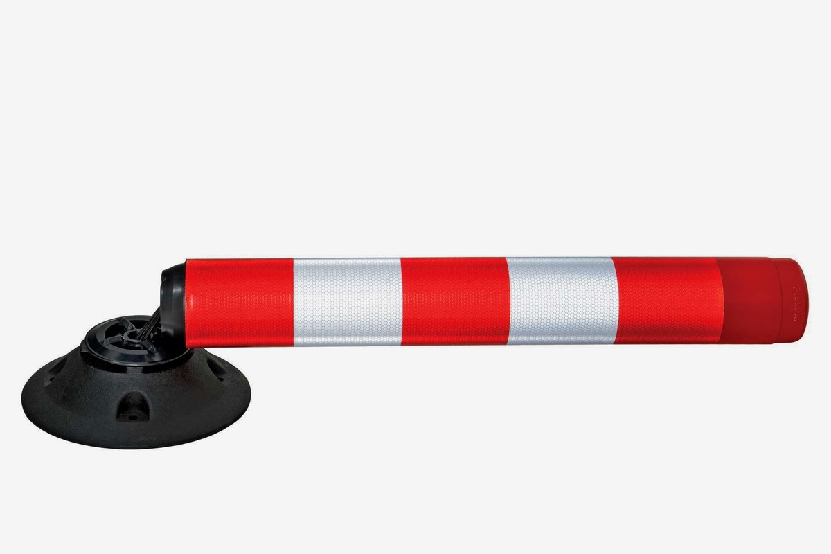 Self-Righting Post: (Hi-Viz ) Red/White & 3 Height Choices Flexible ...